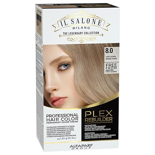 Il Salone Milano Plex Rebuilder Permanent Hair Color Cream - 8.0 Light ...