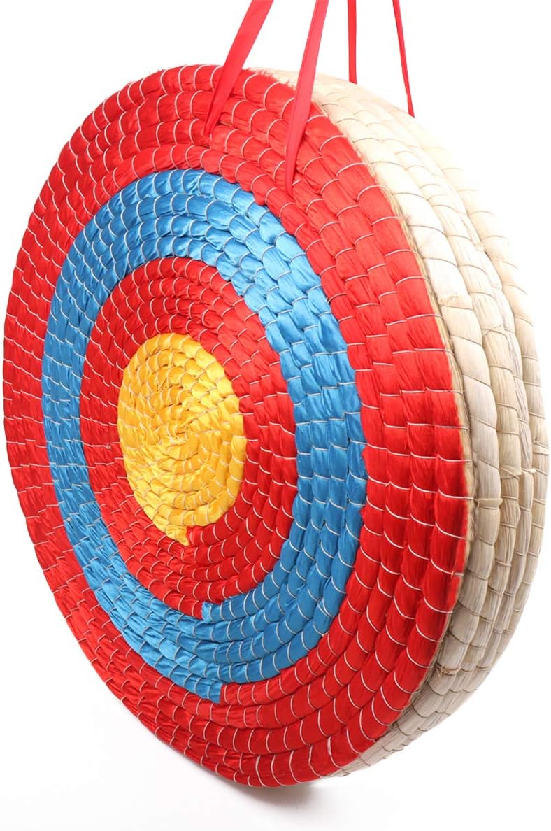 DOSTYLE Traditional Hand-Made Solid Straw Round Archery Target Shooting ...