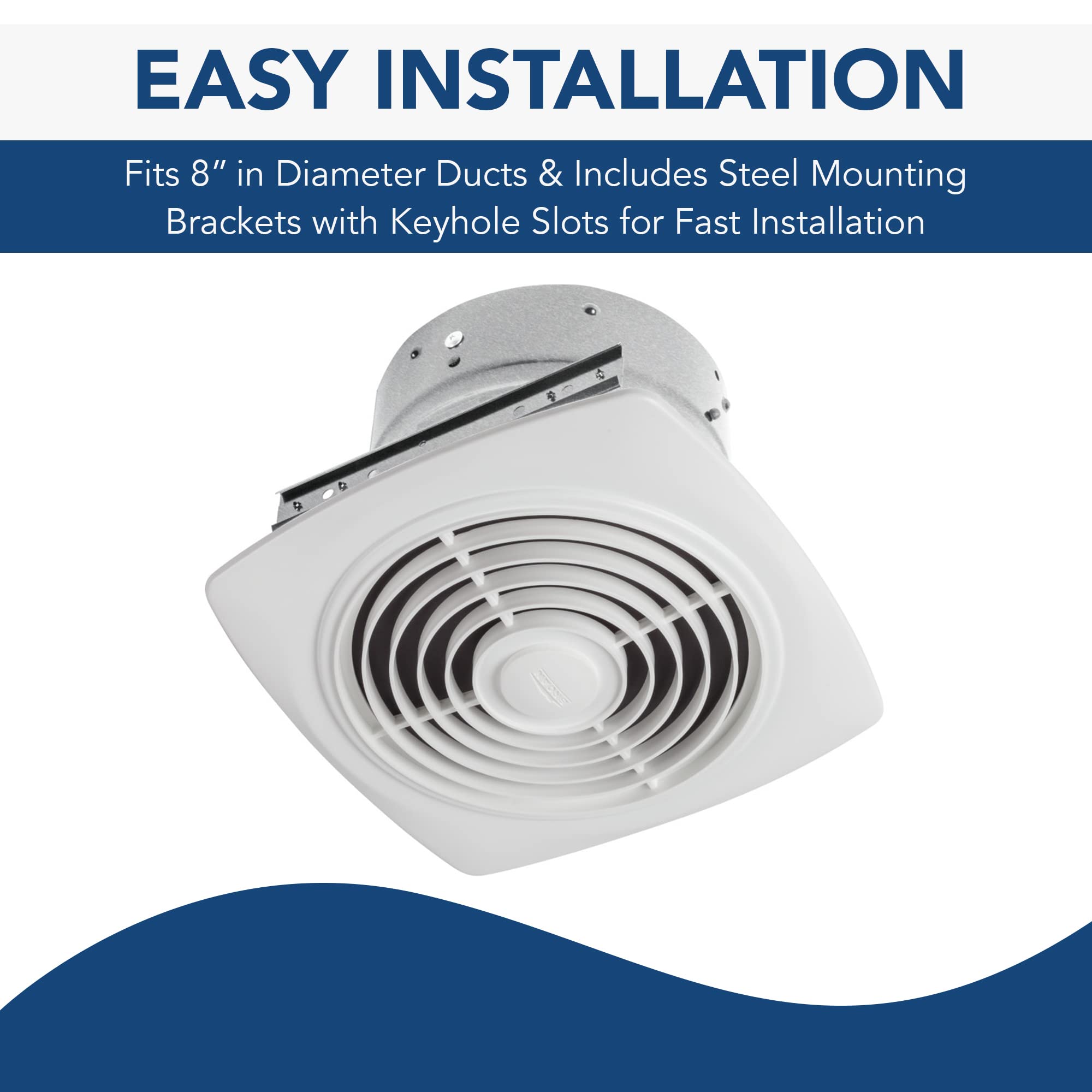 Mua 505 Exhaust Fan, White Vertical Discharge Ceiling Ventilation Fan ...