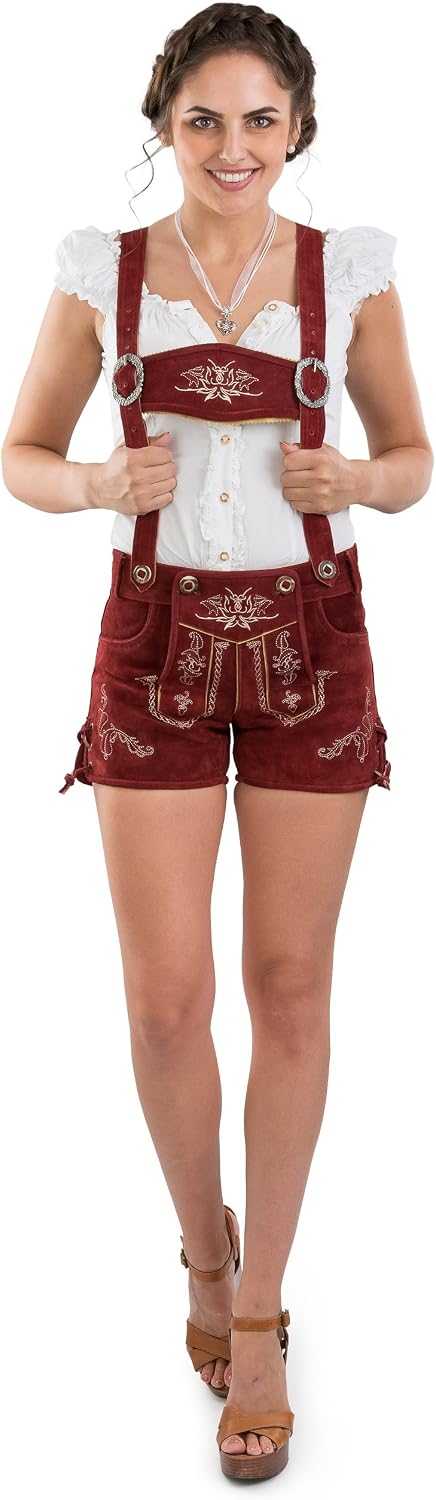 Amazon.com: Women's Original Lederhosen - German Oktoberfest Costumes ...