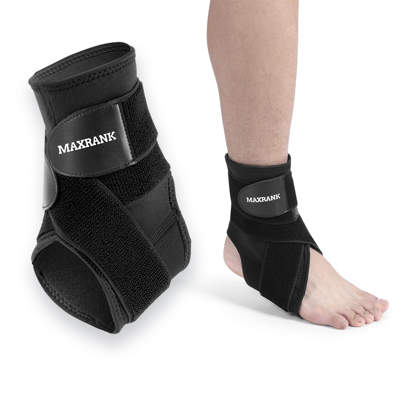 MAXRANK Ankle Support for Ligament Damage & Sprained Ankle, Plantar ...