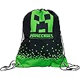 Amazon.com | Minecraft Trainer Bag | Boys Creeper Shoe Bag | Drawstring ...