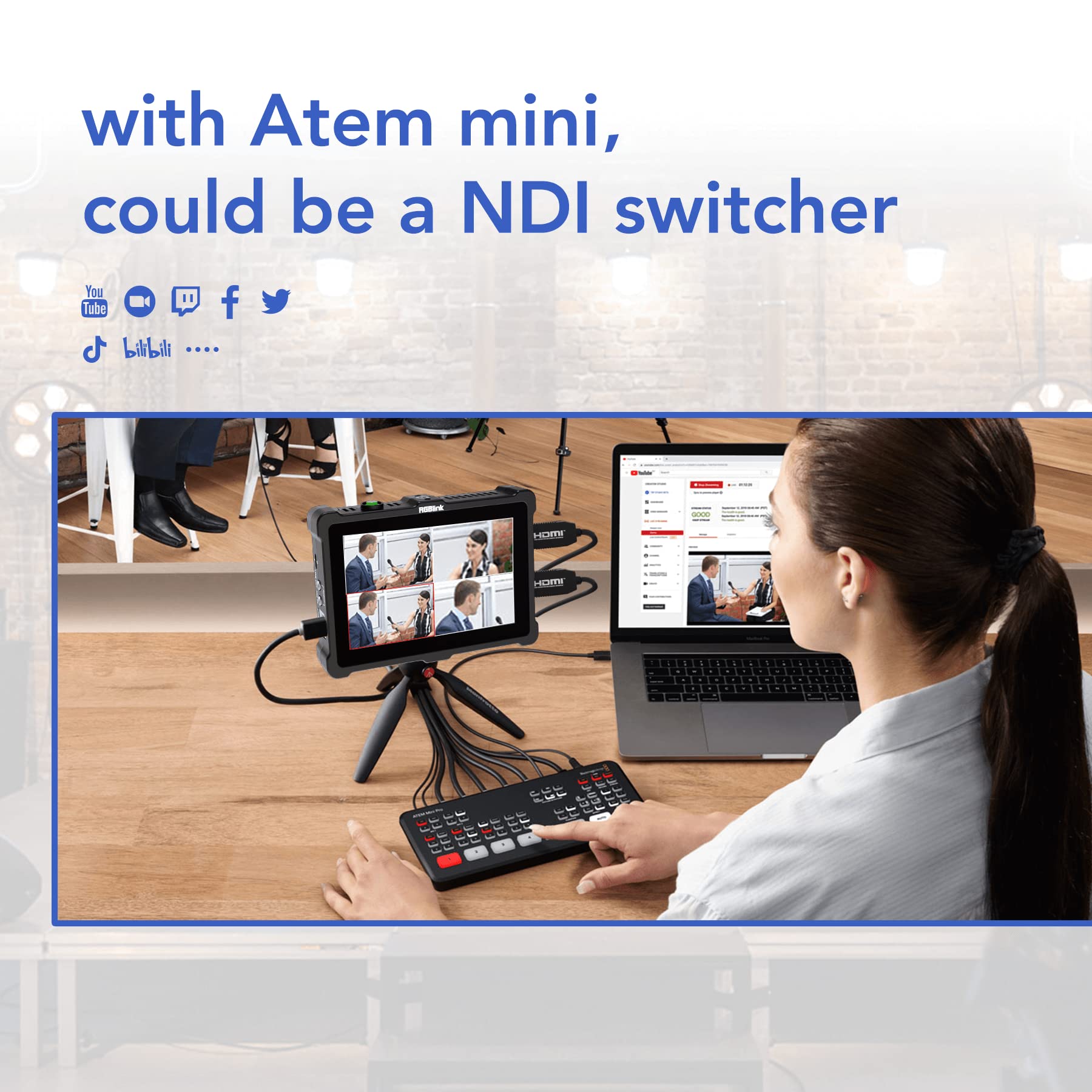 Mua RGBlink TAO 1pro NDI Video Switcher Live Video Streaming Encoder Decoder Stream ...