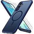 Amazon.com: Iokmax for Samsung Galaxy A16 5G Case with 2X Screen Protector, Magnetic Military ...
