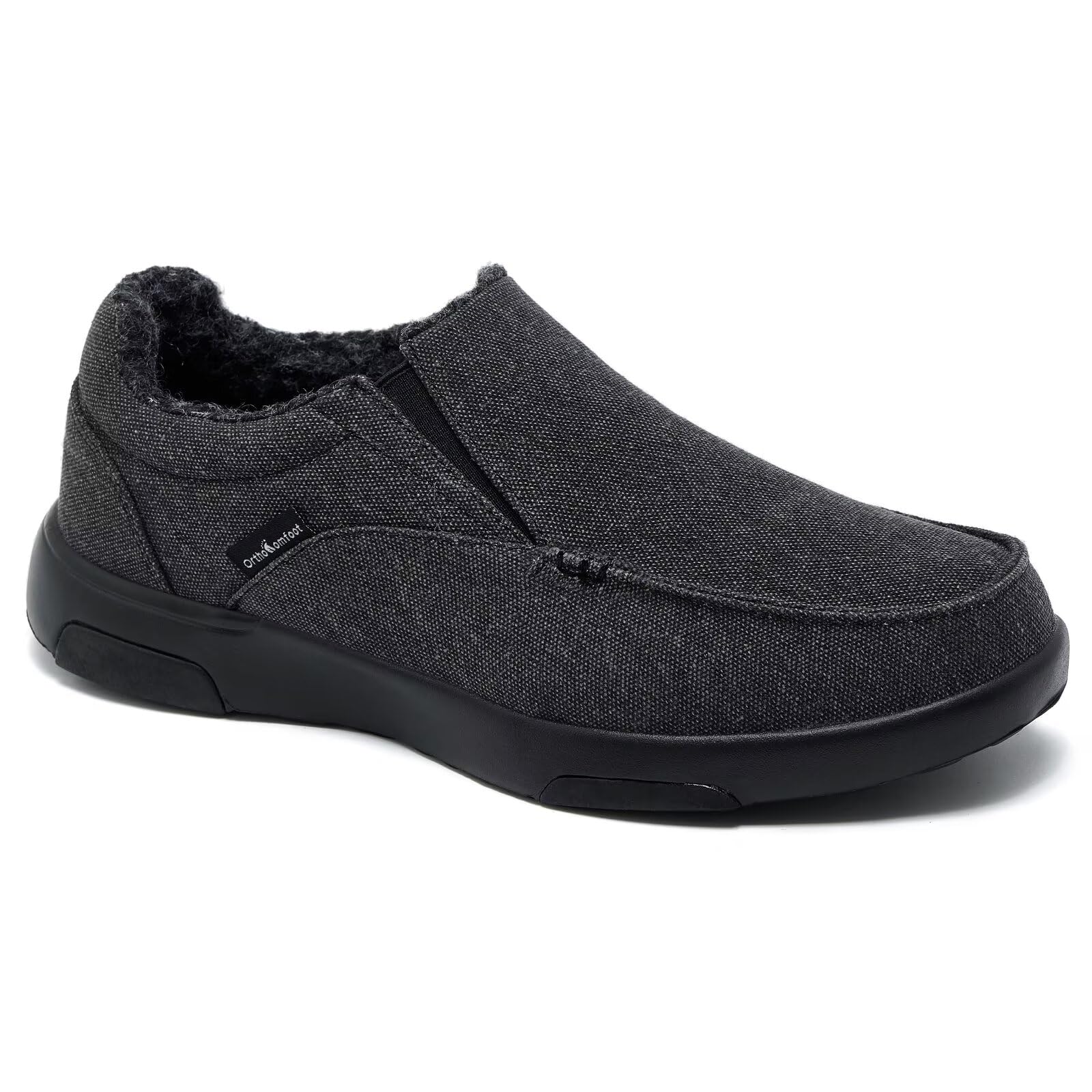 OrthoComfoot Orthopedic Elastic/Bungee Lace Shoes for Mens, Soft Arch ...