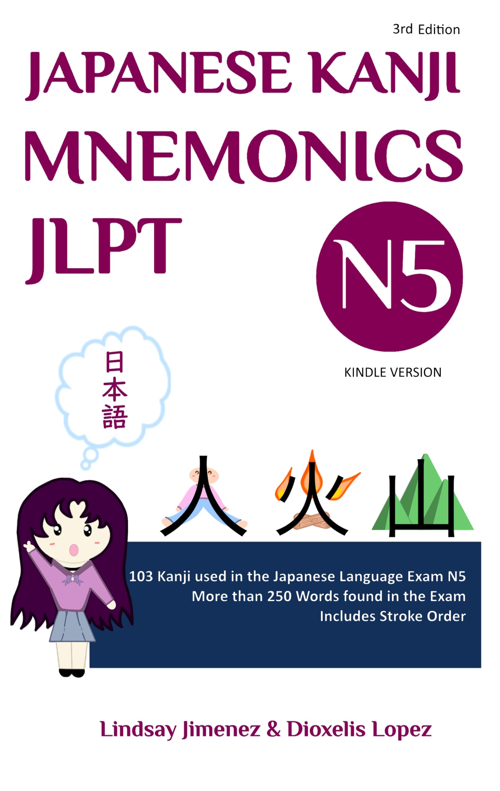 JAPANESE KANJI MNEMONICS JLPT N5: 103 Kanji used in the Japanese ...