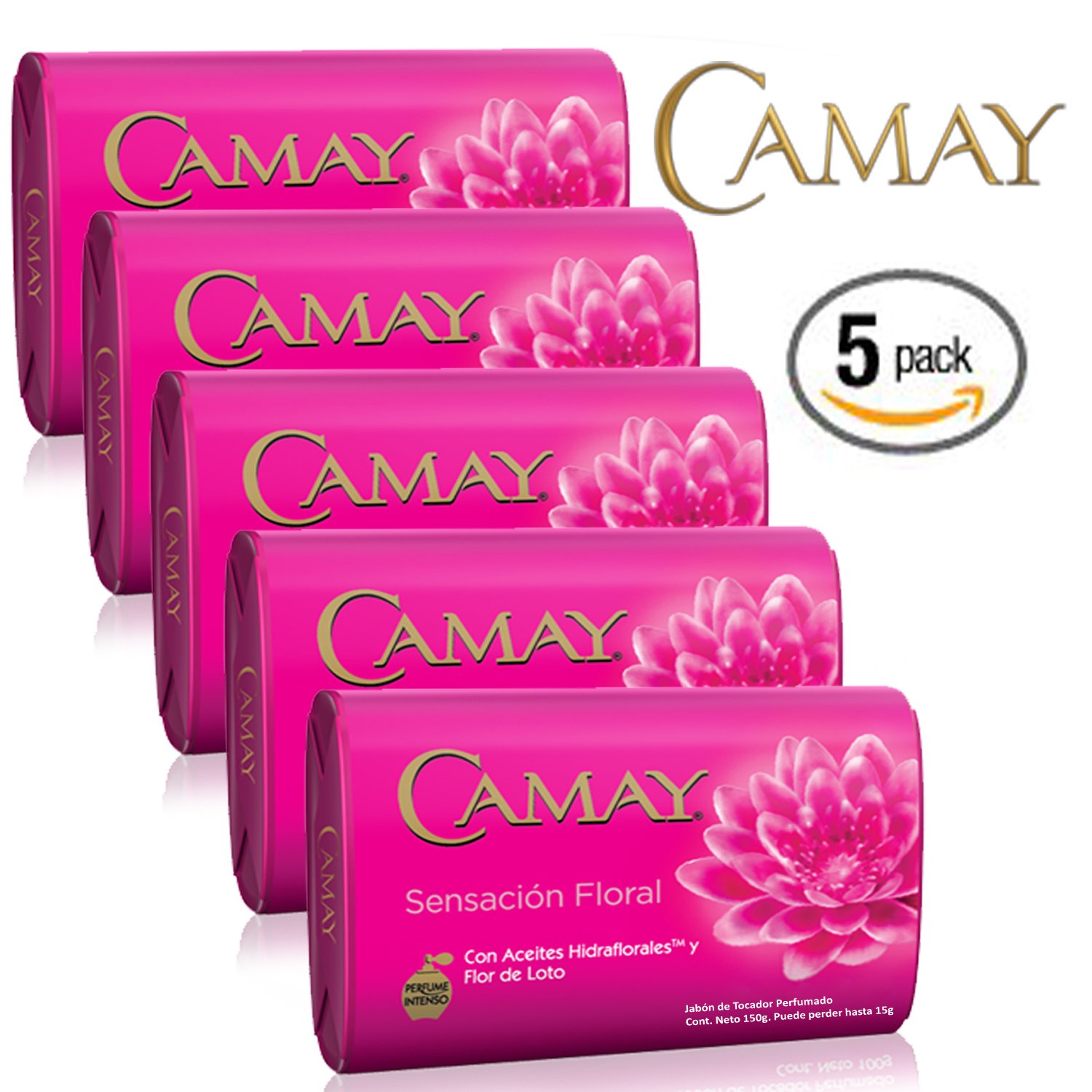 Amazon.com : Camay Magical Spell Bar Soap 5 Bars x 150g : Beauty