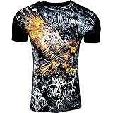 Amazon.com: Konflict NWT Men's Defiant Eagle Graphic Designer MMA ...