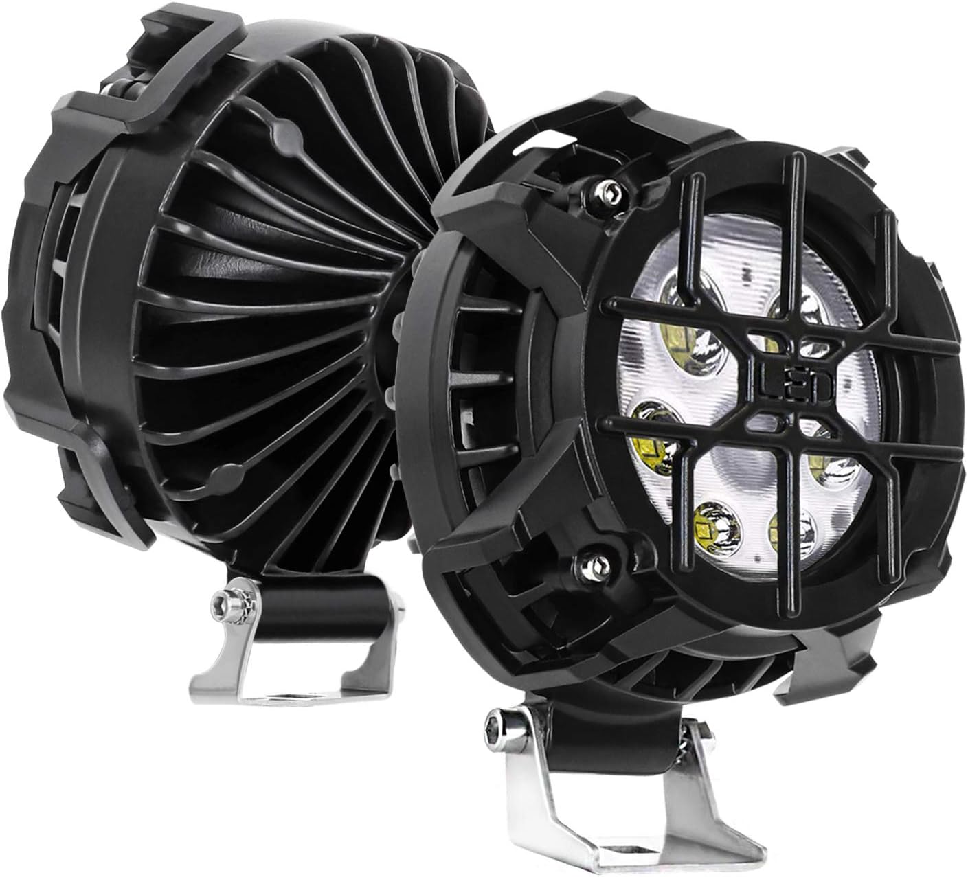 Amazon.com: LED Light Pods, AAIWA Round LED Work Light, 4 INCH Off Road ...