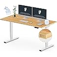 Amazon.com: FLEXISPOT Pro Bamboo 3 Stages Dual Motor Electric Standing ...