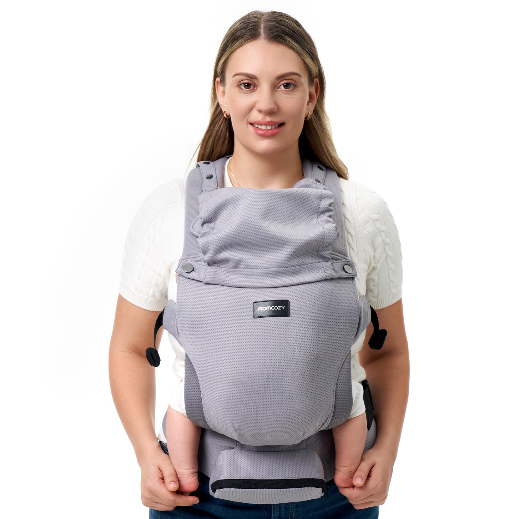 Momcozy Newborn Baby Carrier - Ergonomic, Cozy and Lightweight Carrier ...