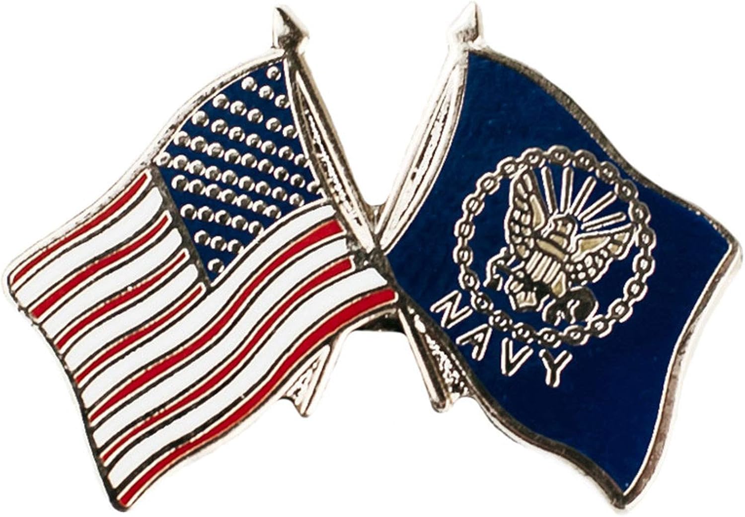 Amazon.com: VetFriends.com Hat/Lapel Pin with American and US Navy ...