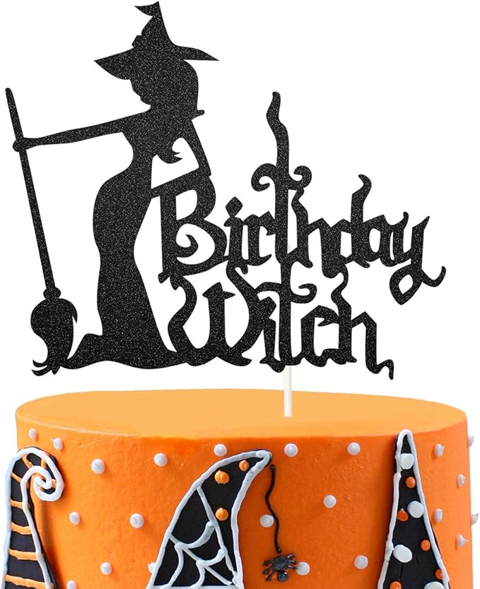 Birthday Witch Cake Topper, Witch Cake Topper, Happy Birthday Witch ...