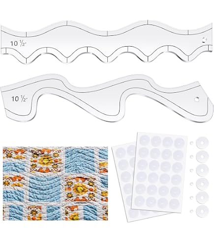 Quilting Stencils Wave Ruler For Quilting Templates: Quilting Rulers ...
