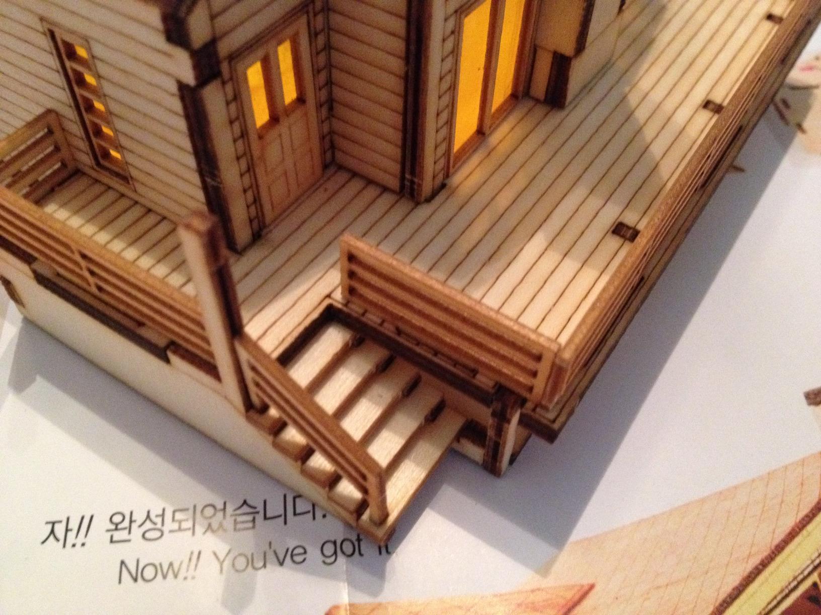 $6/mo - Finance Desktop Wooden Model Kit Garden House A with a Large ...