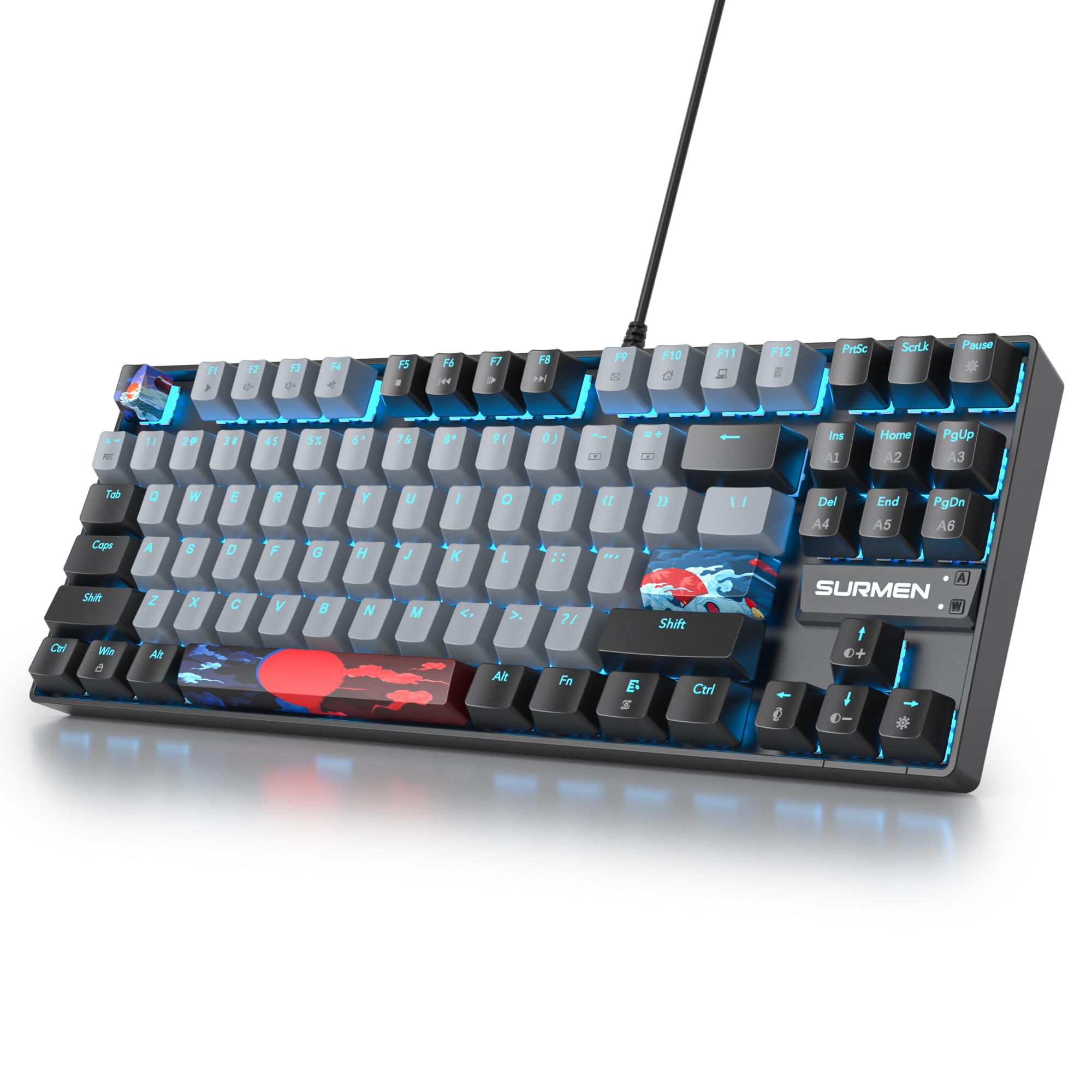 Mua Owpkeenthy 75% Mechanical Gaming Keyboard with Red Switch, RGB ...