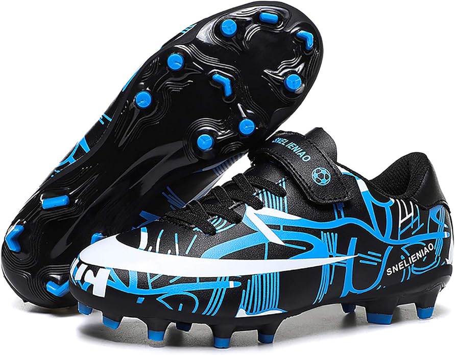 DIQUEQI Boys Girls Football Boots Cleats Soccer Shoes Professional ...