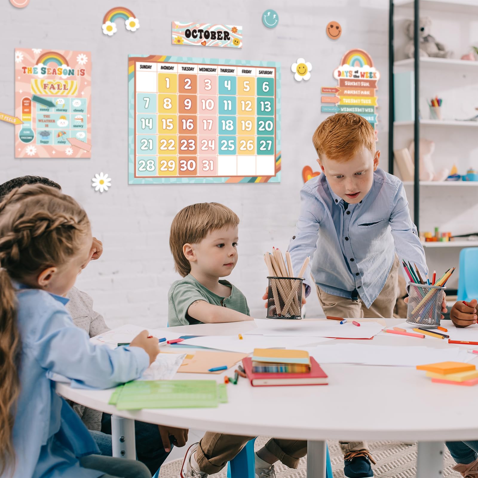 Mua Updated 62Pcs Retro Bulletin Board Borders Classroom Decorations ...