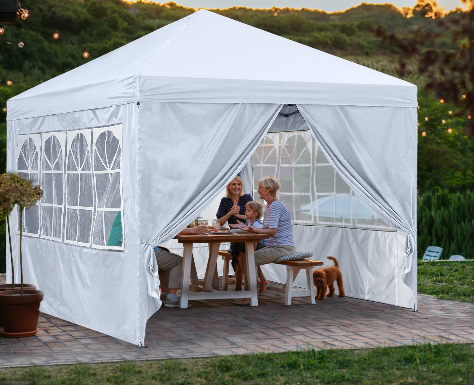 Mua COOSHADE 10X10Ft Pop up Canopy Tent Enclosed Instant Folding Canopy ...