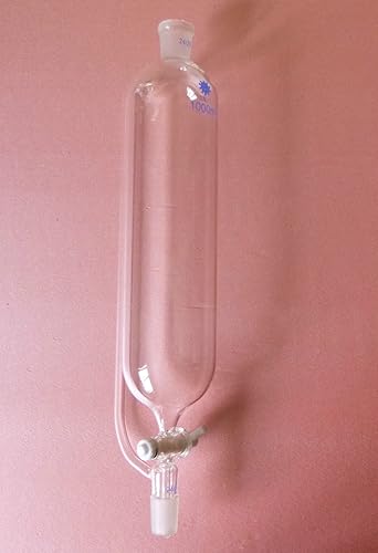 Deschem 1000ml,24/40,Glass Pressure Equalizing Funnel,PTFE Stopcock,1L ...