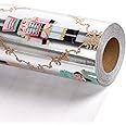 Amazon.com: LaRibbons Christmas Foil Wrapping Paper Jumbo Roll ...