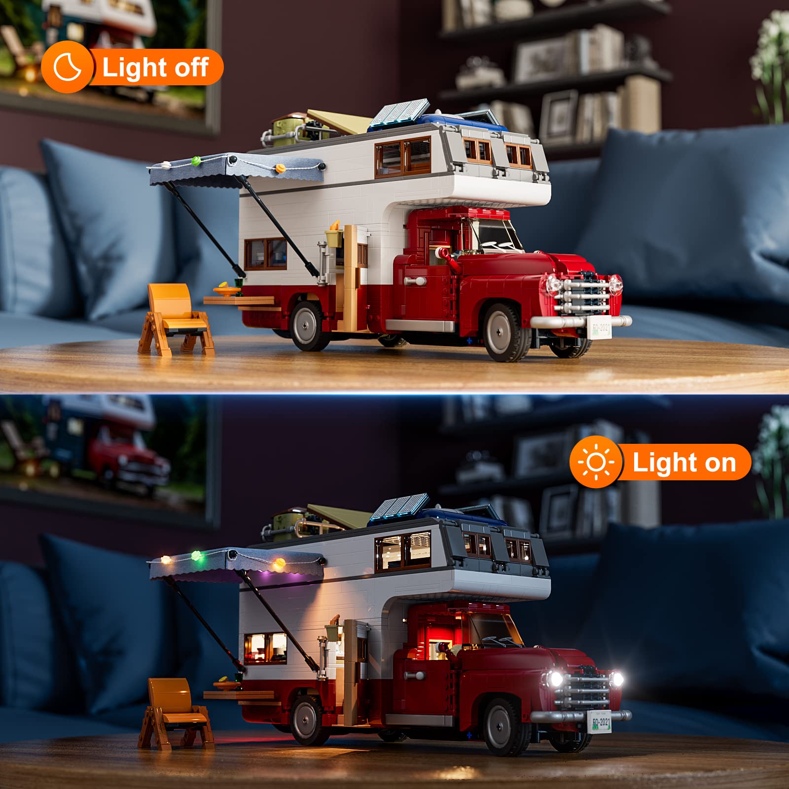 Mua FUNWHOLE Lighting Camper-Van Building Set - Camper Vehicles ...
