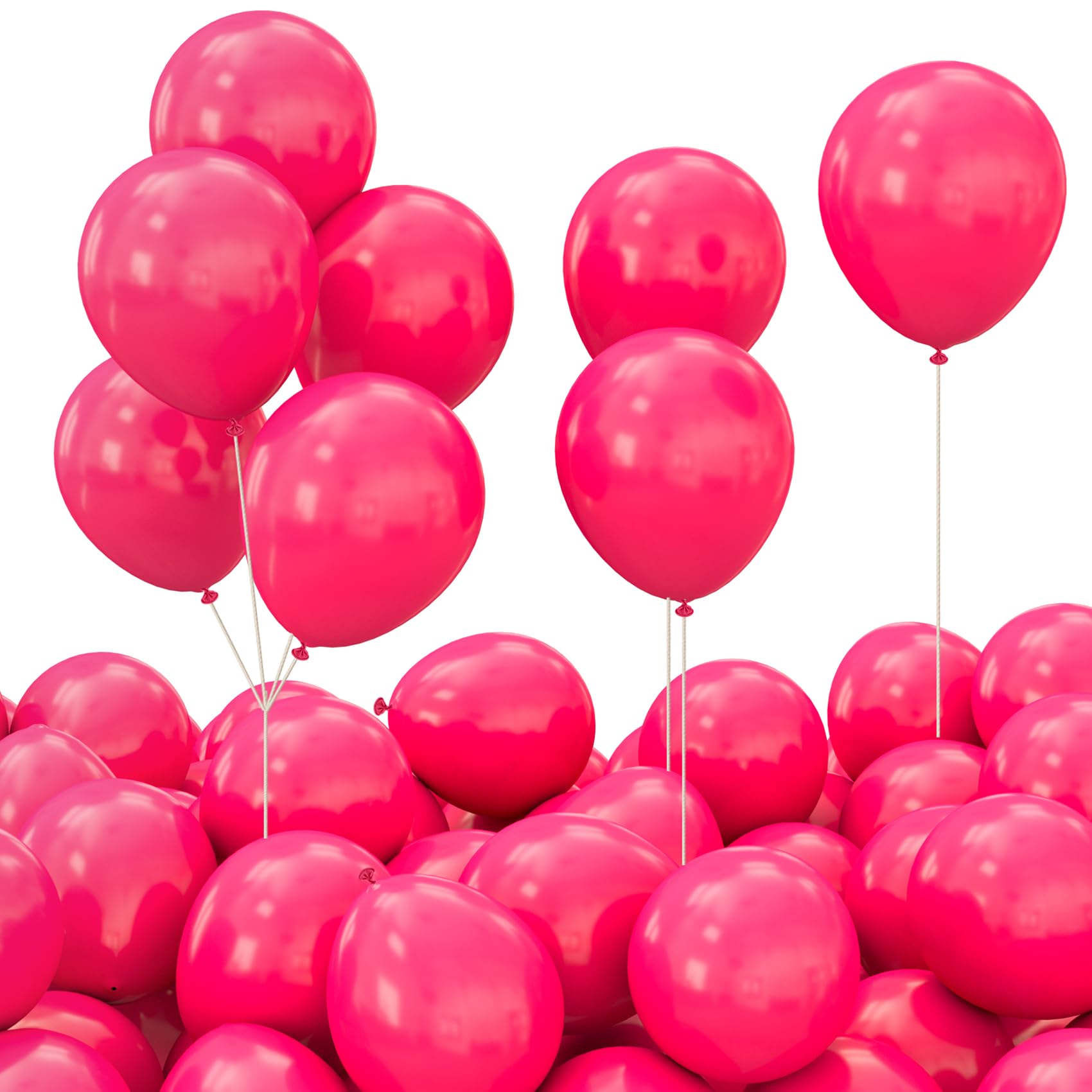 Red Balloons for Arch Decoration Hot Pink Balloons 60Pcs 5 Inch ...