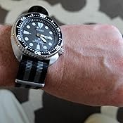 Amazon.com: Seiko Men's Automatic Diver Watch with Black Silicone Strap ...