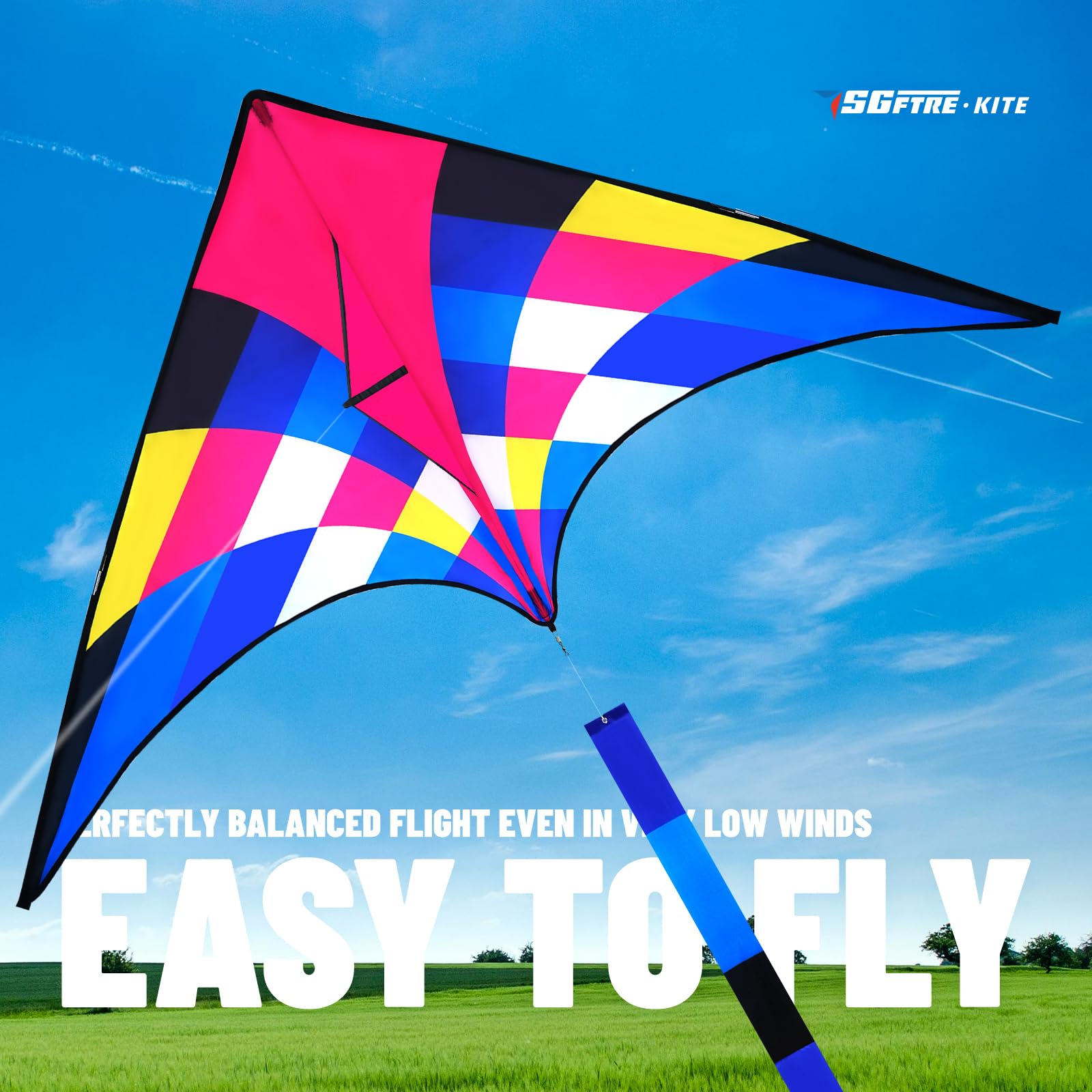 Mua SGftre Red Large Delta Kite for Kids & Adults Easy to Fly，Outdoor ...