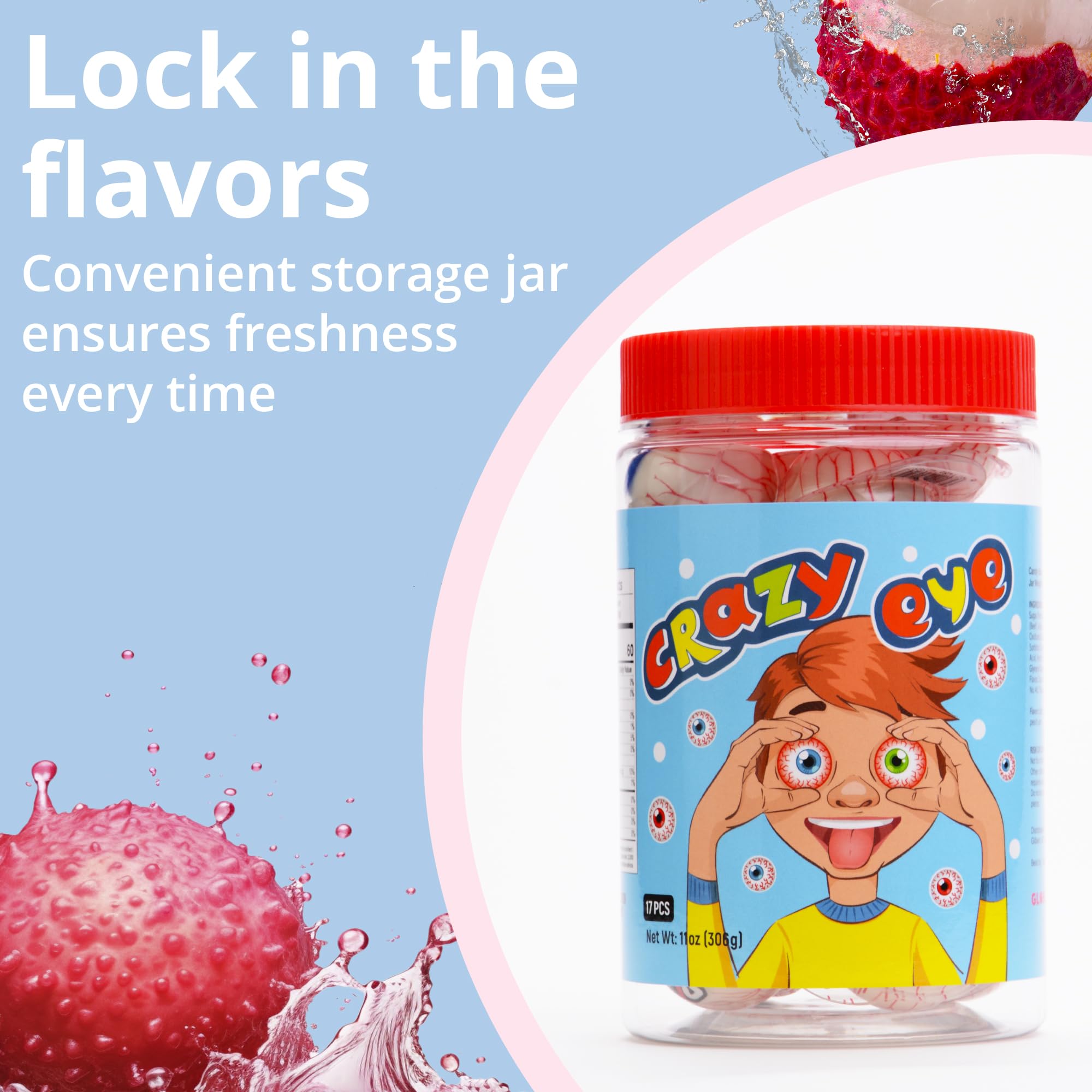 Mua Gummy Candy - Large Jelly Filled Gummies - Crazy Eye Gummy Candies ...