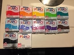 Fimo Soft Starter Pack 12 x 56g Multicolour Blocks: Amazon.co.uk: Toys ...