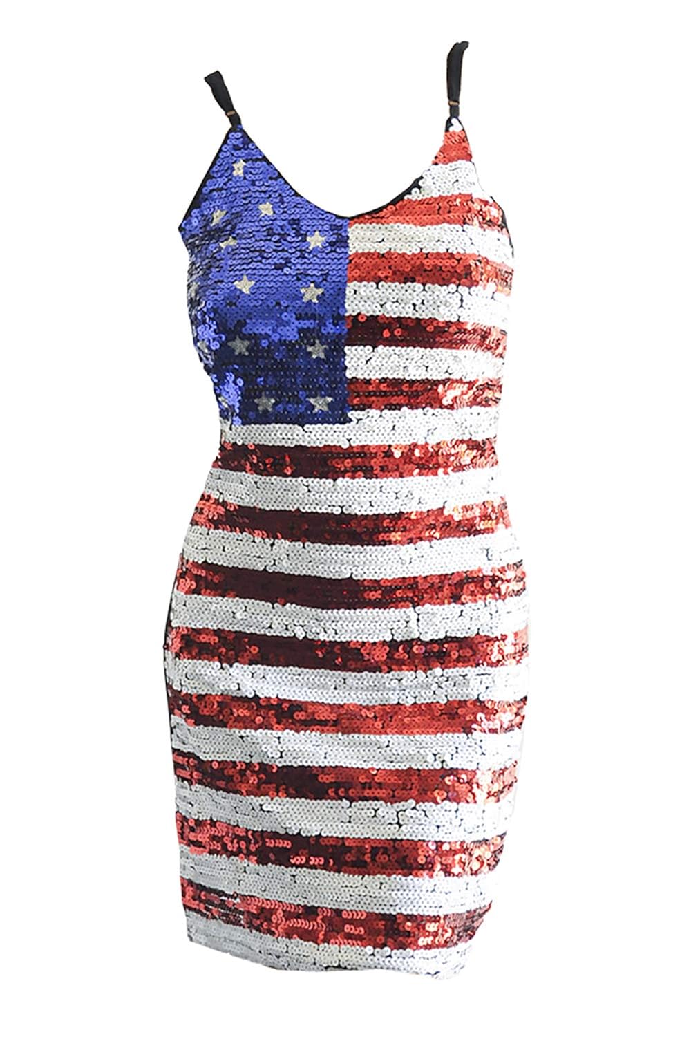 Buy Arsimus USA Stars and Stripes American Flag Patriotic Sequins ...