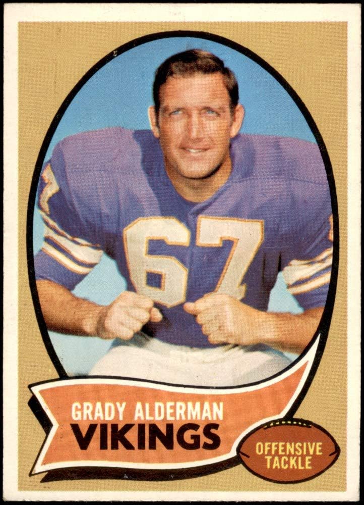 Amazon.com: 1970 Topps # 108 Grady Alderman Minnesota Vikings (Football ...