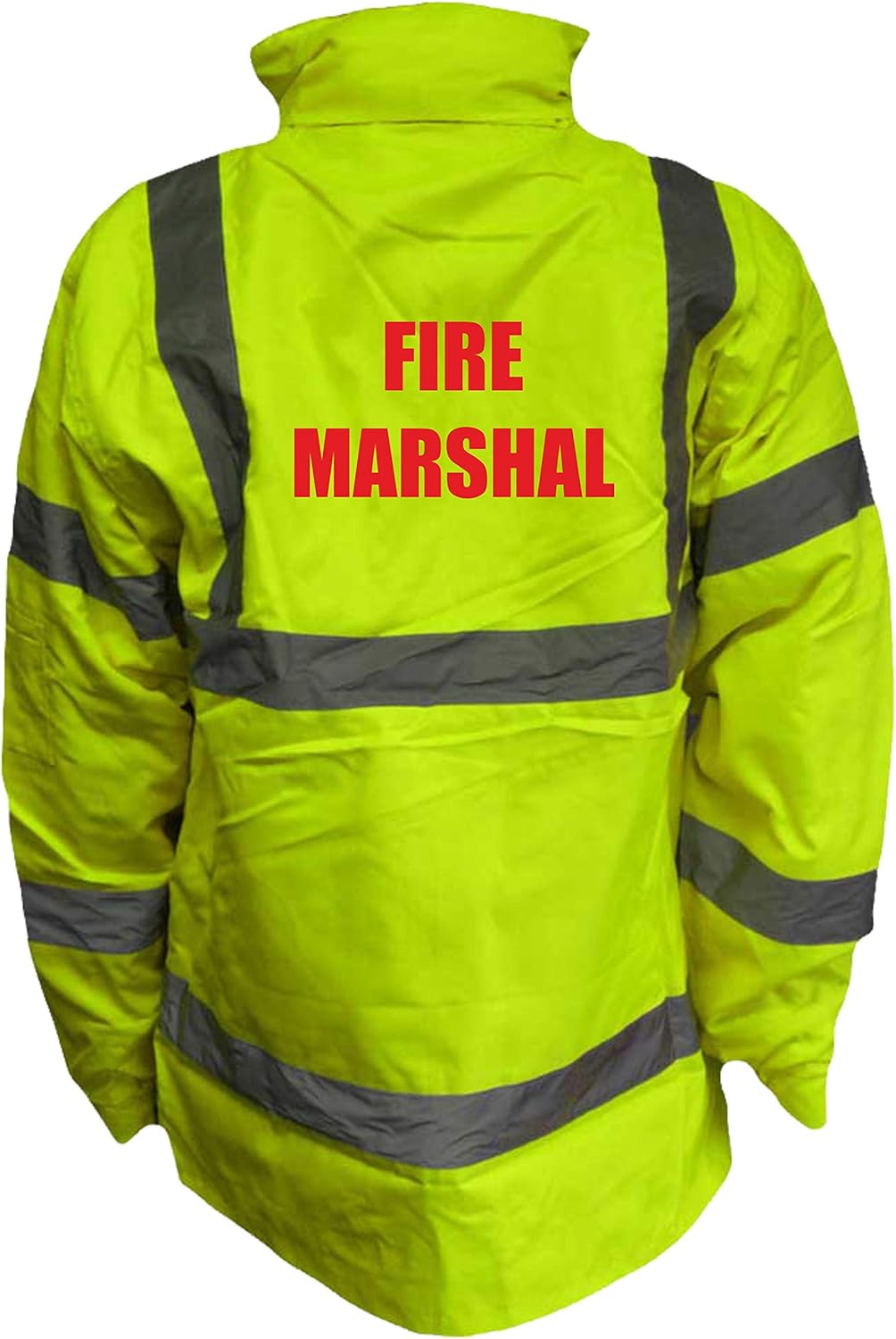 Fire Marshal Yellow Hi Vis Parka Jacket Reflective, Waterproof, Medical ...