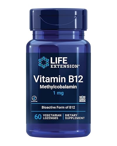 Life Extension Vitamin B12 Methylcobalamin, Nerve Health Supplement ...