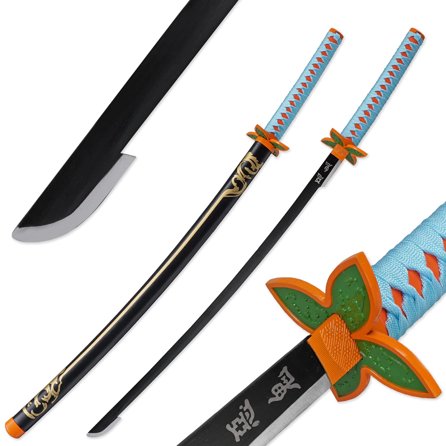 Buy Zisu Carbon Steel Demon Katana, About 40 inch Overall, Hashira ...