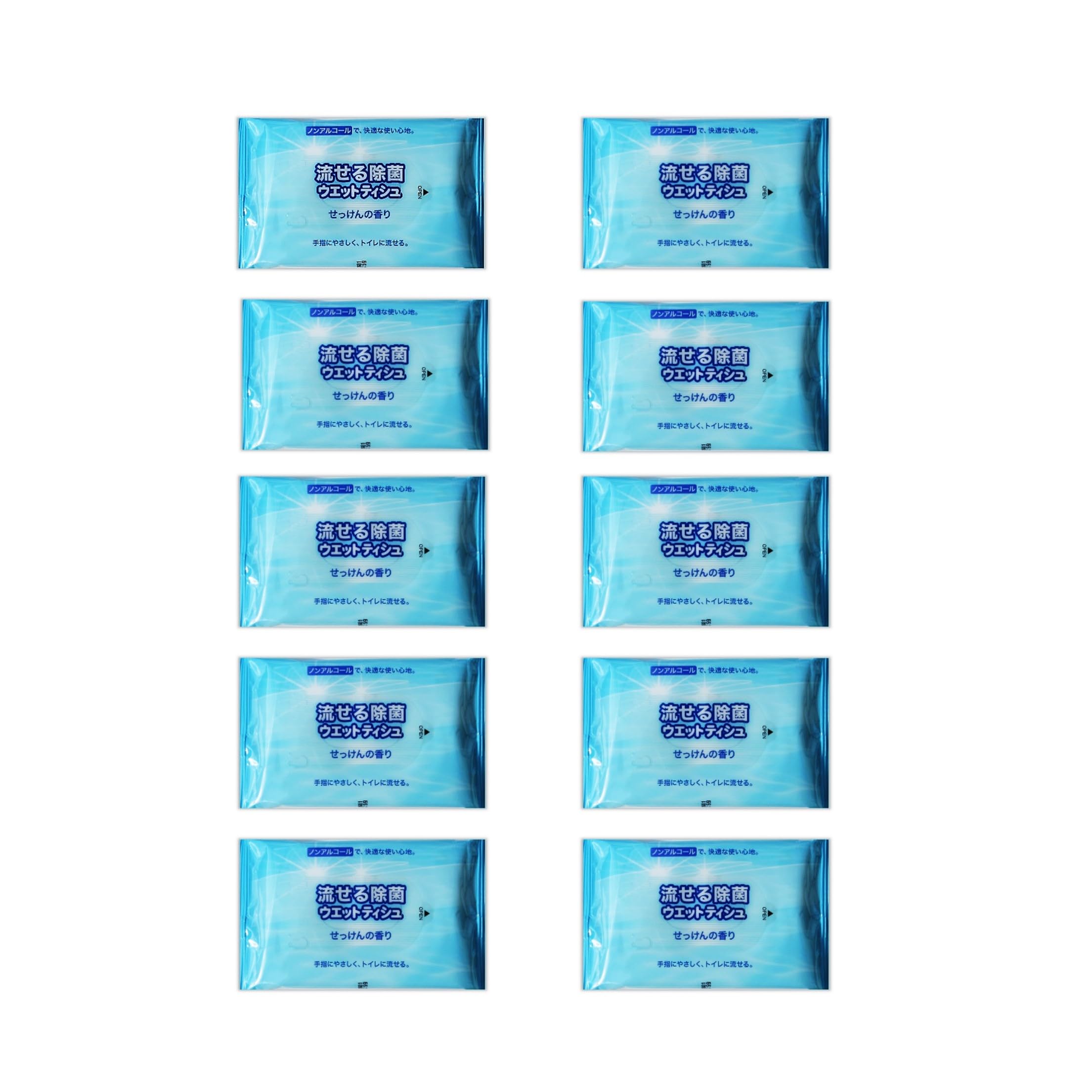 Mua 10 Pcs Flushable Wet Tissue Portable Antiseptic Thick Non Alcoholic ...