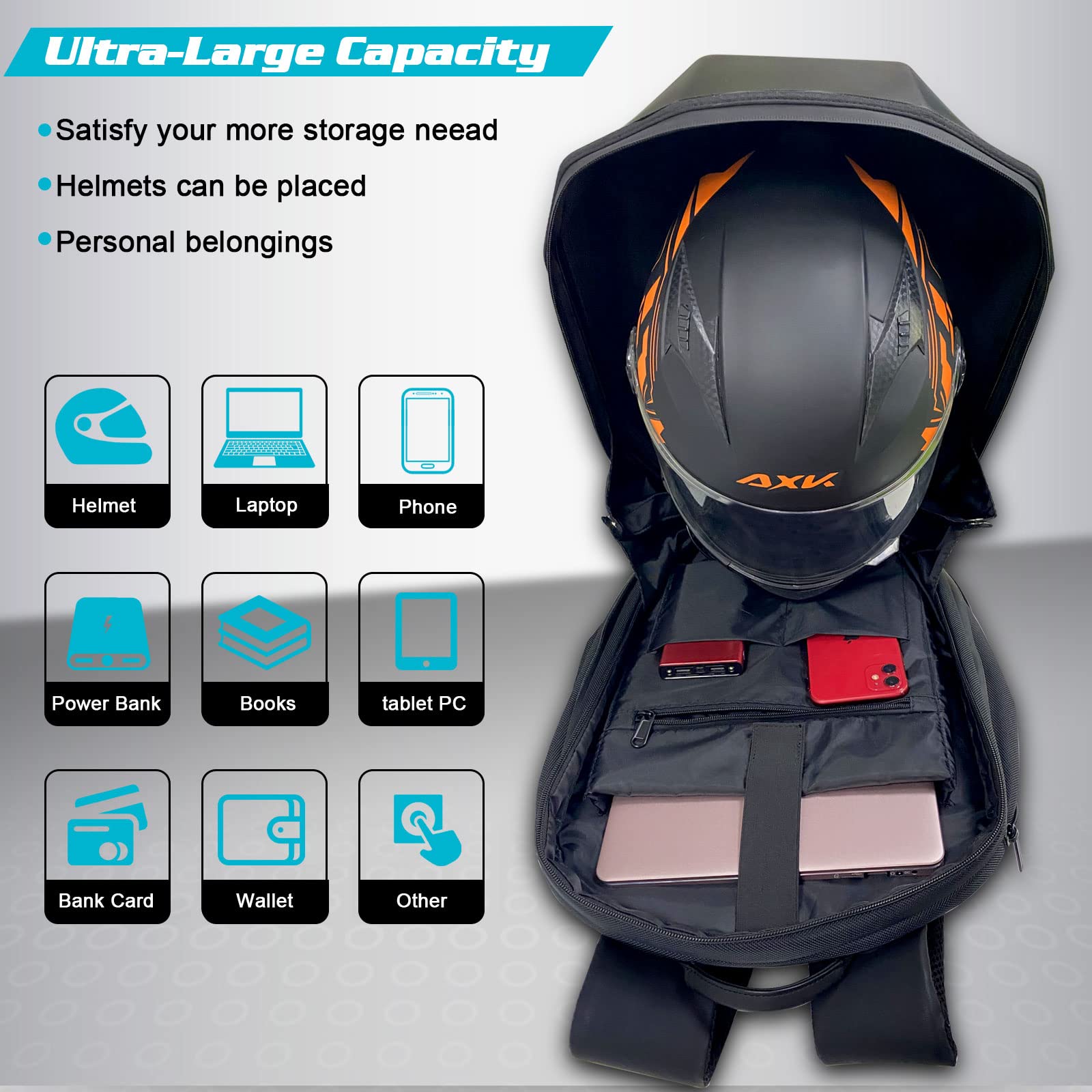 Mua [Crelander] LED Bike Backpack Programmable Laptop Backpack Extended ...