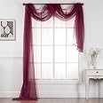 Amazon.com: Interior Trends Multipurpose Fully Hemmed Sheer Voile ...