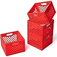 Amazon.com : Mini Storage Crates-Small Stackable Baskets/Colorful Bin ...