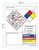 SDS OSHA Data Labels for Chemical Safety 4 x 3 Inches | Roll of 100 ...