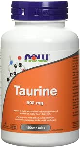 NOW Taurine Capsules, 500mg, 100 Count: Amazon.ca: Health & Personal Care