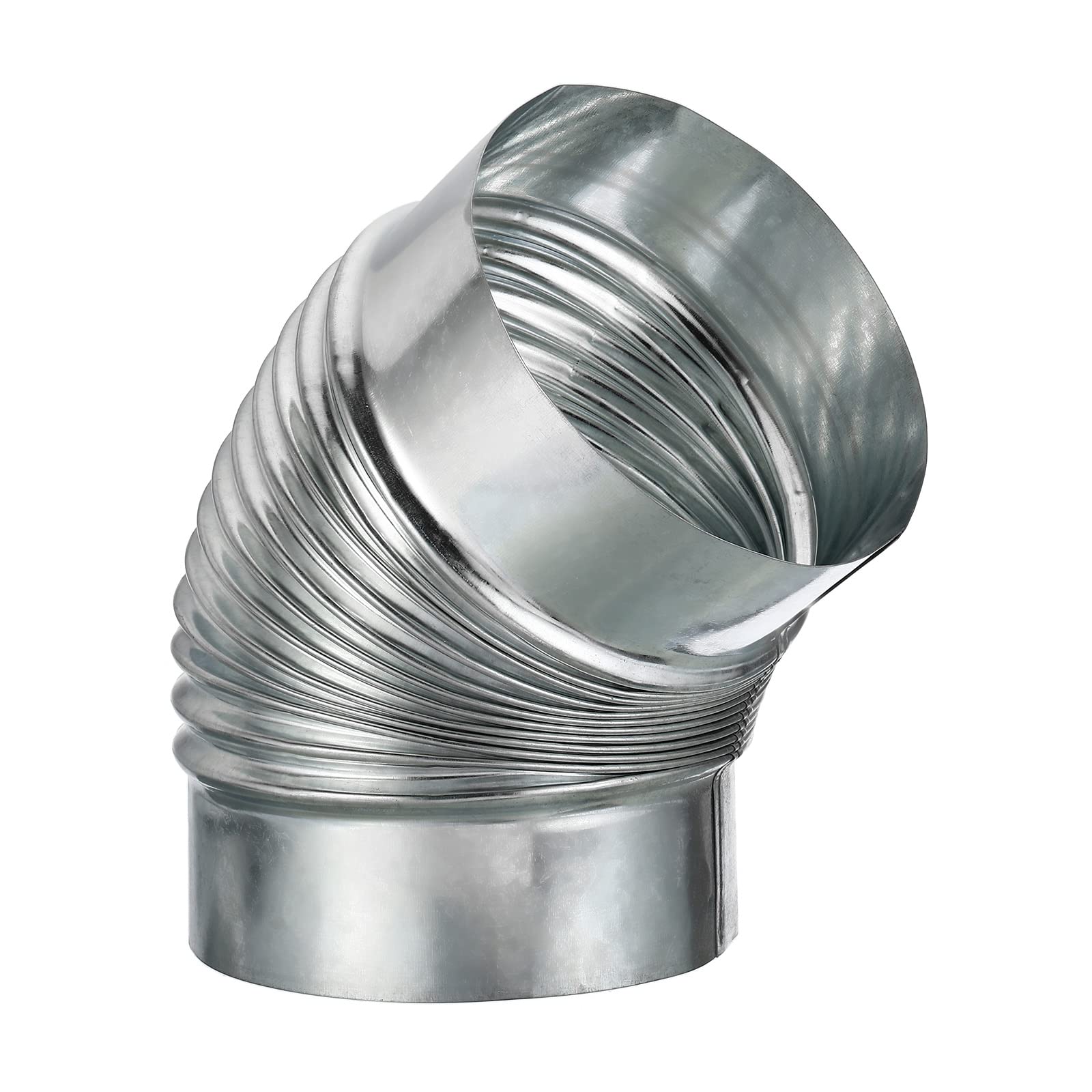 PATIKIL 5.8" OD 45 Degree Elbow Duct Pipe Connector, HVAC Ventilation ...