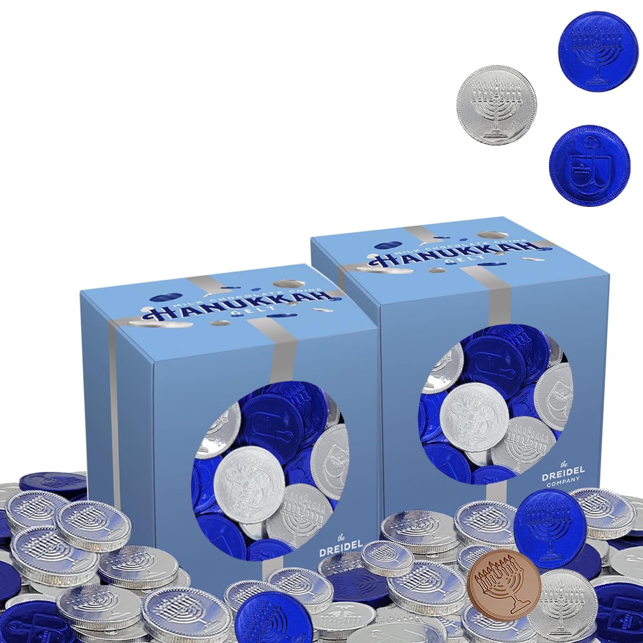 The Dreidel Company Chocolate Coins, Nut-Free, Made With Premium ...