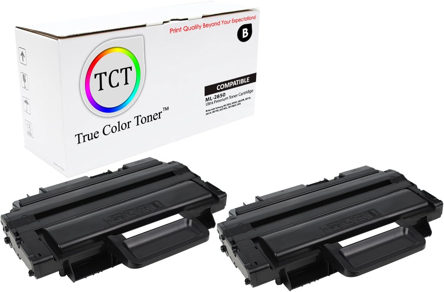 Amazon.com: TCT Premium Compatible Toner Cartridge Replacement for Samsung ML-D2850B Black High ...
