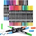 Upanic Brush Markers for Adults Coloring Books,36 Colors Dual Art ...