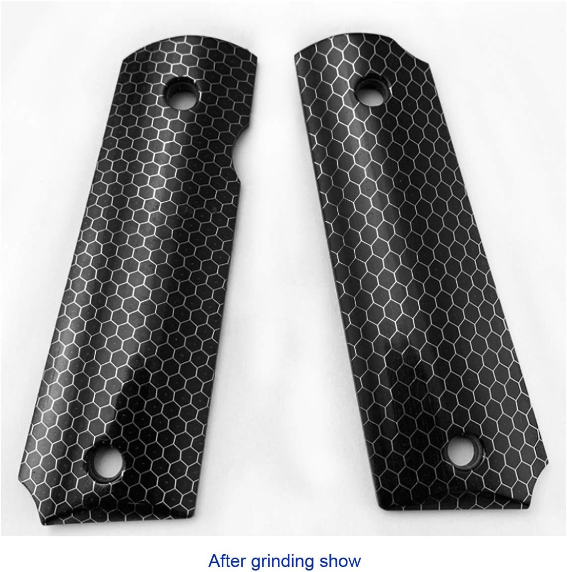 Danuland 2 pieces Knife Grip Scale Slabs Handle,Aluminum Frame with ...