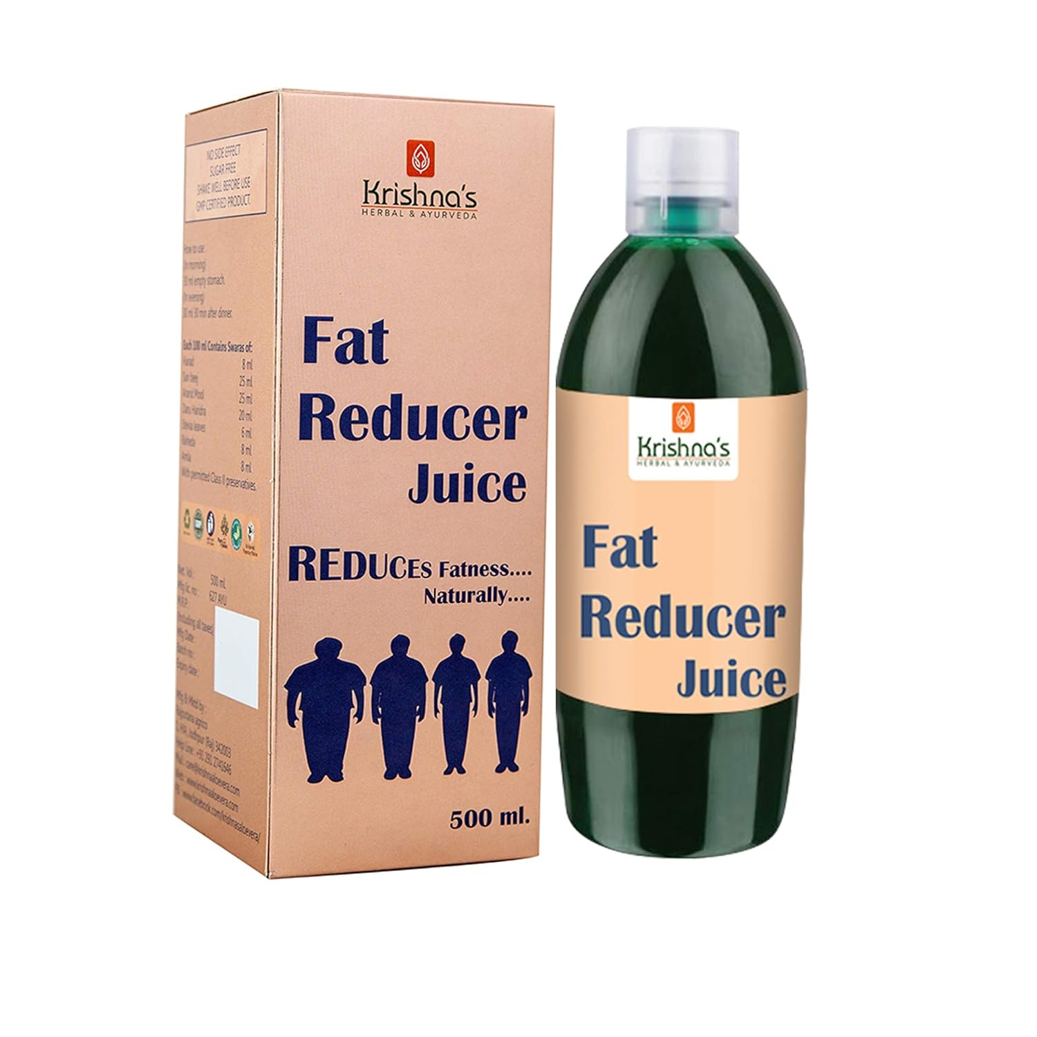 Buy Krishna's Herbal & Ayurveda Fat Reducer Juice - 500 ml Online at ...