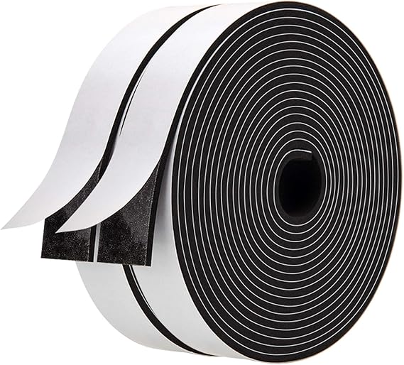 Foam Strips with Adhesive-2 Rolls, 1 Inch Wide X 1/8 Inch Thick ...