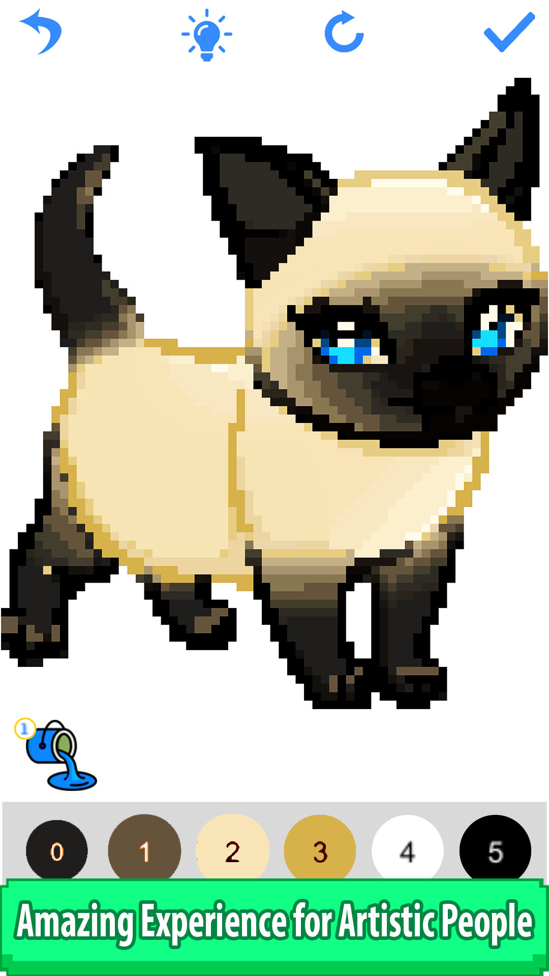 Amazon.com: Cats Pixel Art - Paint by Number, Sandbox Coloring Book ...